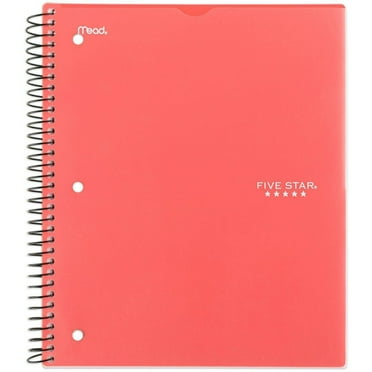Five Star Wireless Notebook, 1 Subject, College Ruled,Assorted (09294 ...