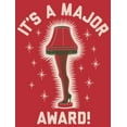Men's A Christmas Story It’s a Major Award Leg Lamp Graphic Tee Red ...