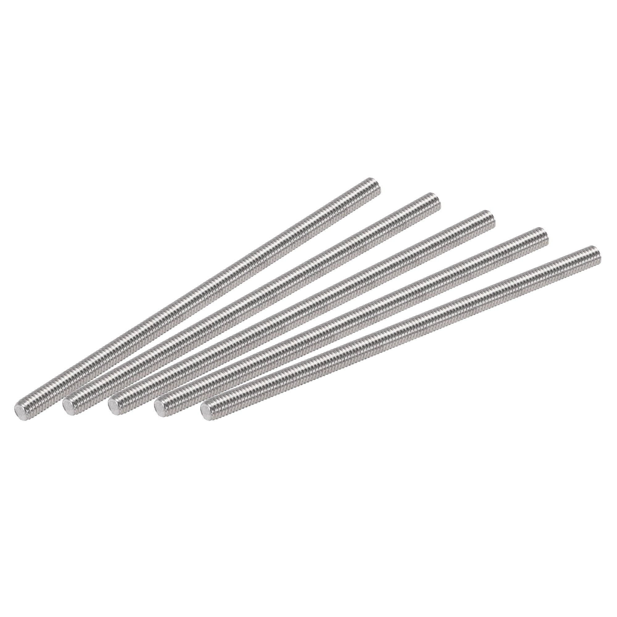 Uxcell M3 x 60mm Fully Threaded Rod 304 Stainless Steel Right Hand ...
