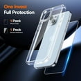 3 in 1 Magnetic for iPhone 11 Pro Max Case, with 2X HD Screen Protector ...