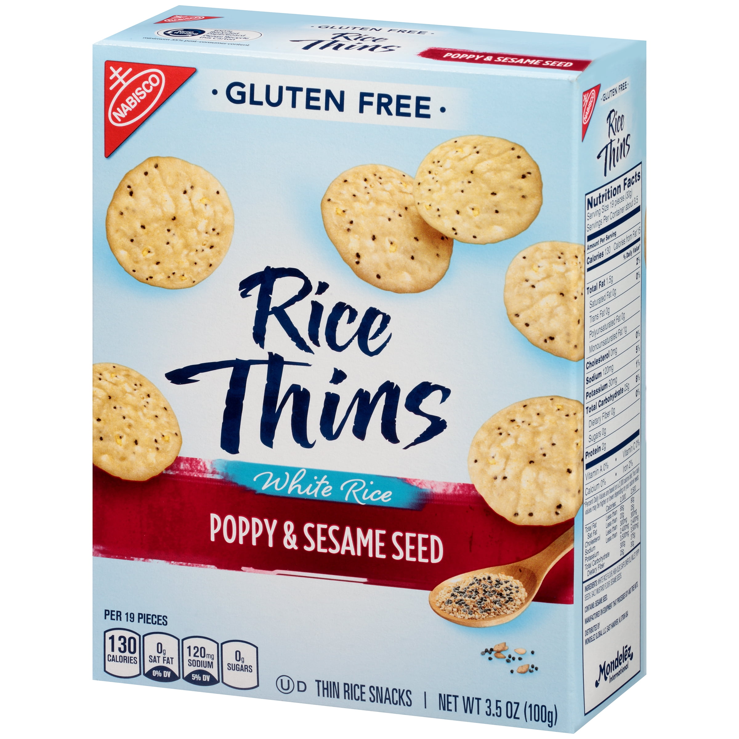 Nutition Label Nabisco Rice Crackers