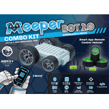 Meeper MB244, Meeper BOT 2.0 - Combo Kit (Gray & Green Wheels), Remote-Control BOT with Free ...