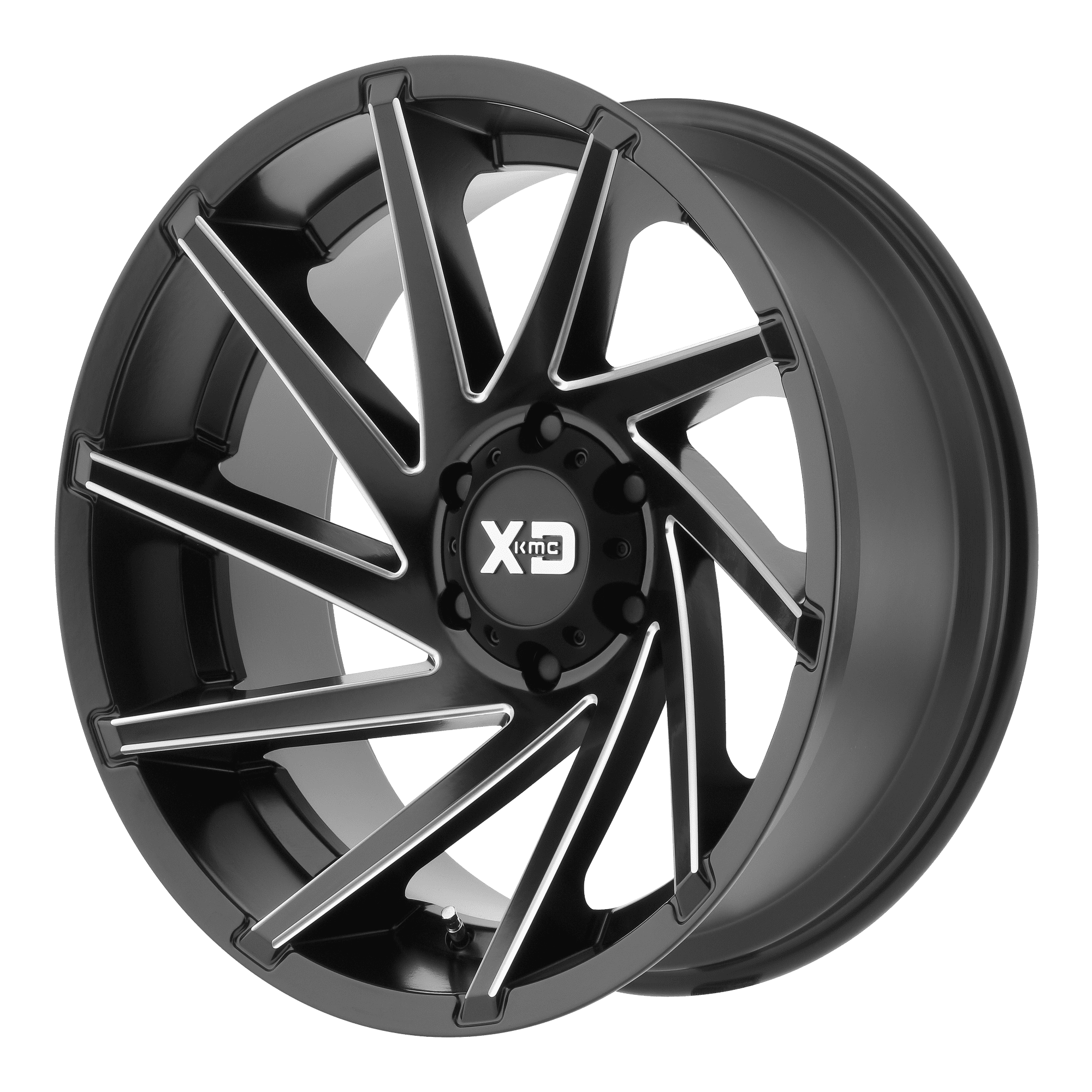 XD Series By KMC Wheels CYCLONE 20x9 5x150.00 SATIN BLACK MILLED (0 mm ...