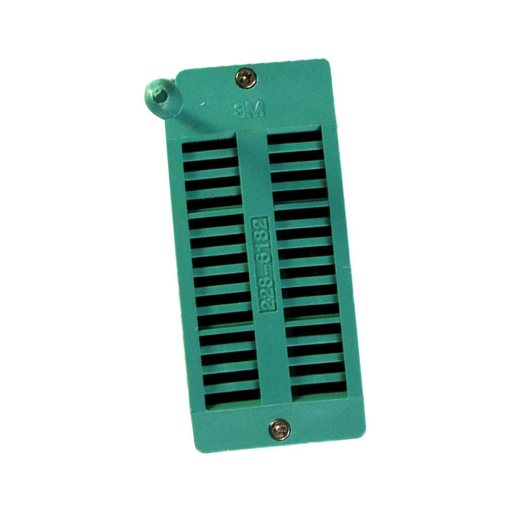 New 28 Pin 2 0mm 2 54mm 28P Universal ZIF Test Socket Connector new-28-pin-2-0mm-2-54mm-28p-universal-zif-test-socket-connector
