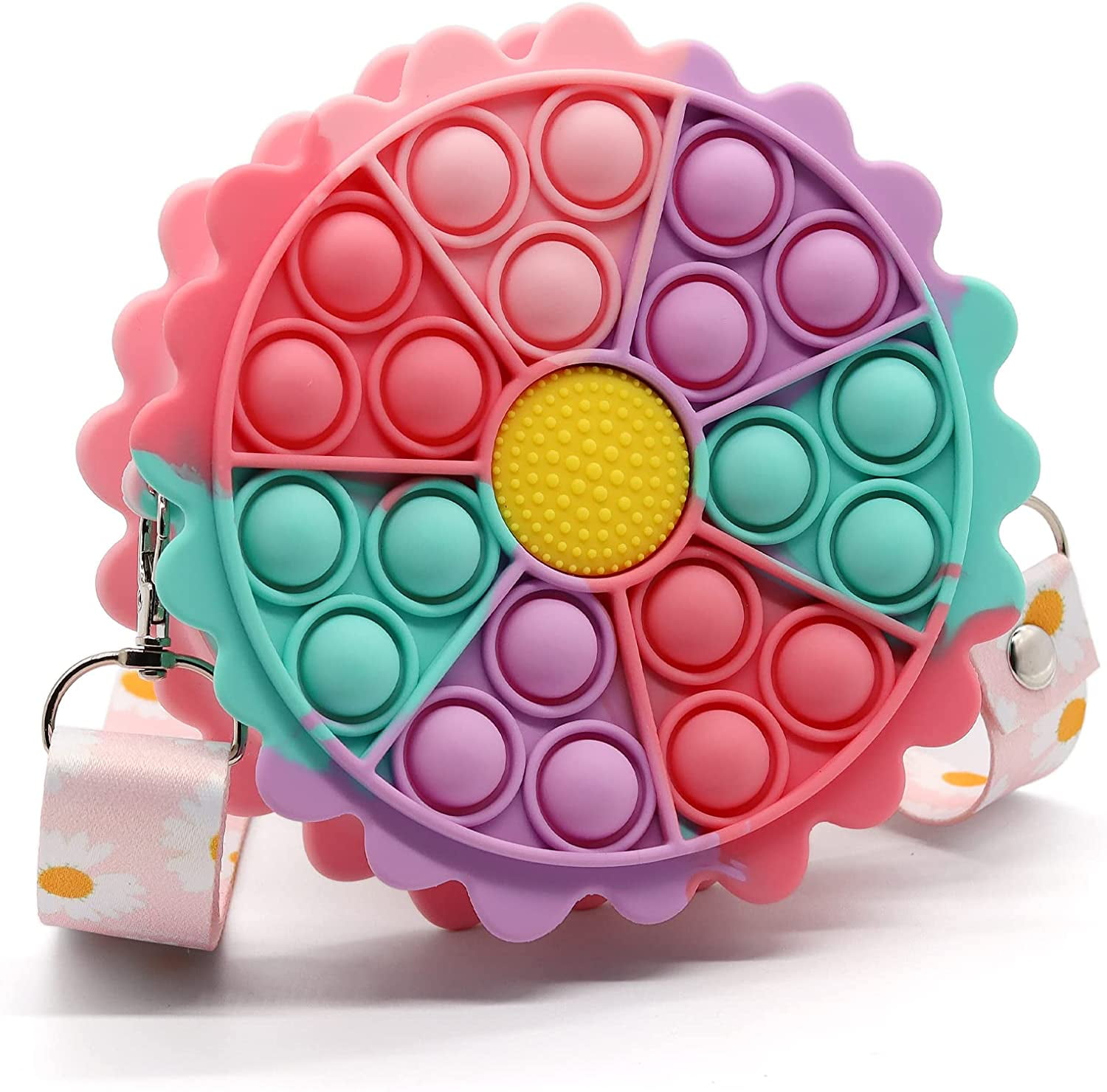 xuyidan Pop Shoulder Bag Fidget toys Pop Purse It Crossbody Bag for ...