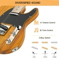GLARRY 39" GTL Electric Guitar Solid Body Maple with Bag Beginner ...