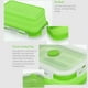 Leak Proof Bento Lunch Box Silicone Collapsible 800ML Food Storage Meal Prep Containers, BPA ...
