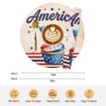 American Ice Cream Round Placemats Set of 8 USA Flag Vintage Blue Red ...