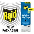 Raid Window Fly Trap, 8 Count, Discreet Indoor Fly and Insect Killer ...