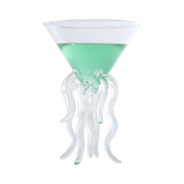 Octopus Cocktail Glass Transparent Octopus Shaped Glass Cup Jellyfish ...