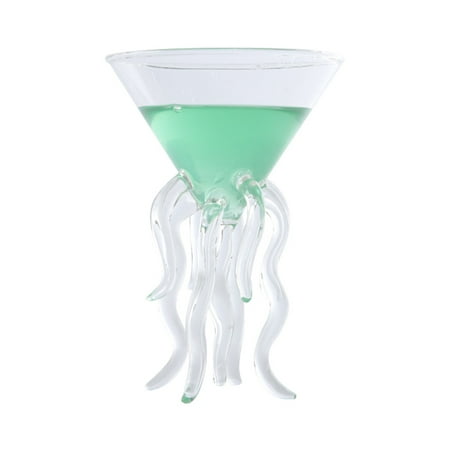 Octopus Cocktail Glass Transparent Octopus Shaped Glass Cup Jellyfish ...