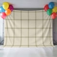 Beige Plaid Backdrop for Photography,Fabric Photo Background Backdrop ...