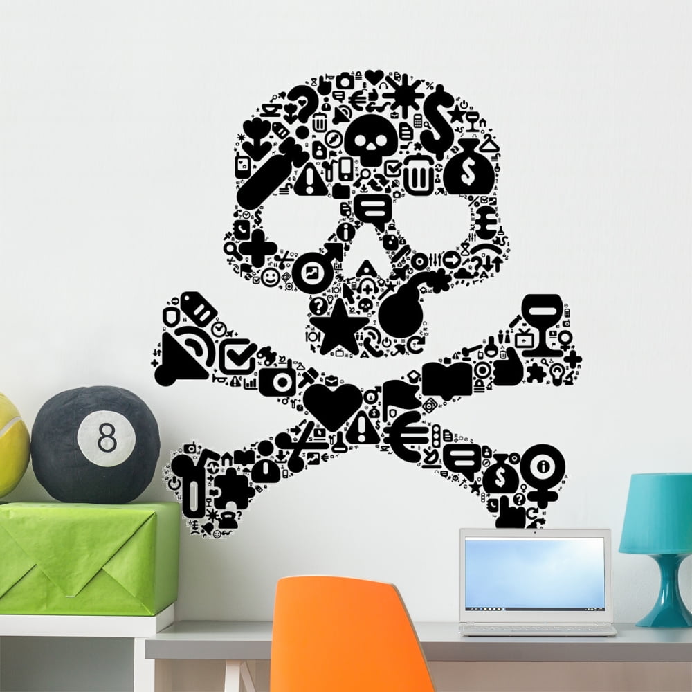 Concept Human Skull Wall Decal by Wallmonkeys Peel and Stick Graphic ...