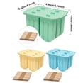 Souew 6-Cavity Popsicle Molds Homemade Bpa-Free Silicone Popsicle Maker ...