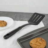 Mainstays Slotted Kitchen Turner Nylon Black Soft Grip Handle ...