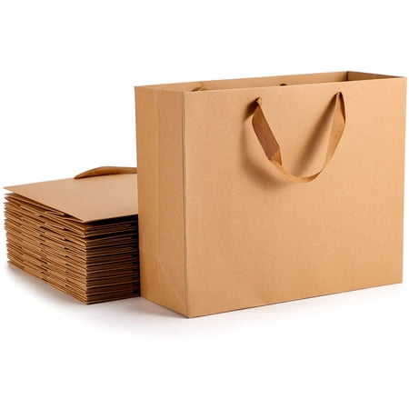 Kraft Paper Gift Wrap Bags, Eusoar 20pcs 12.5"x 4.5"x 11" Paper Gift ...