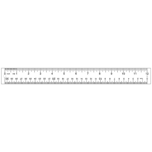 Staples 12" Imperial/Metric Scales Ruler (51882-CC) 2772895 - Walmart ...