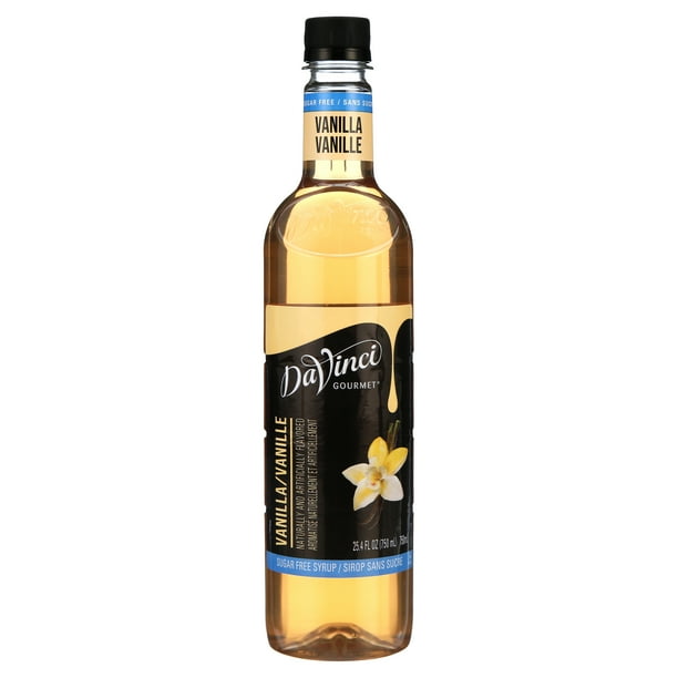 DaVinci Gourmet Sugar Free Syrup, Vanilla, 750ml - Walmart.com ...