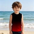 Boys Athletic Tank Tops Gradient Sleeveless Tank Top Crewneck Hawaiian ...
