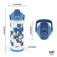 Zak Designs 20oz Sonic Steel Sports Bottle, Double Wall Insulated, Leak ...