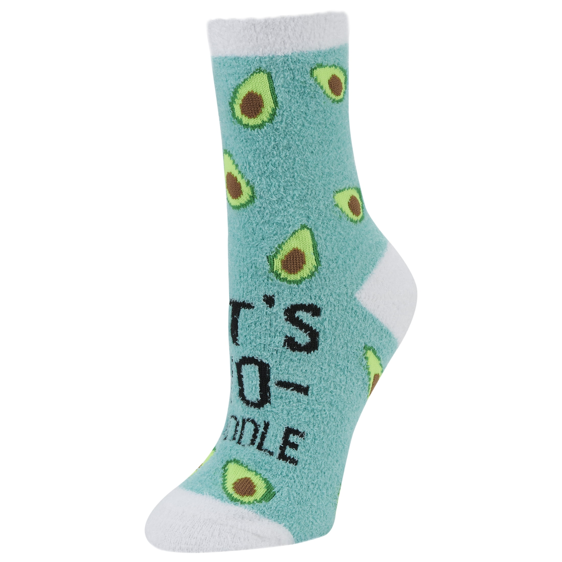 Airplus Holiday Aloe Infused Spa Crew Socks, Let's Avo-Cuddle, Women's ...