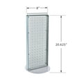 Azar Displays 700509-PUR Purple Non-Revolving 8"W x 20.75"H Pegboard ...