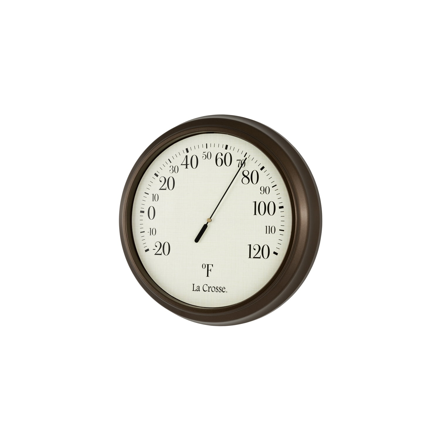 La Crosse Dial Thermometer Plastic Brown - Walmart.com - Walmart.com