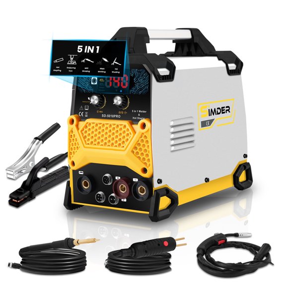 ARCCAPTAIN 6 in 1 MIG Welder, 200A Welding Machine Multiprocess 110V ...