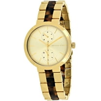 Michael Kors Original Women's Slim Runway Gold-Tone Wrist Watch, 42mm ...