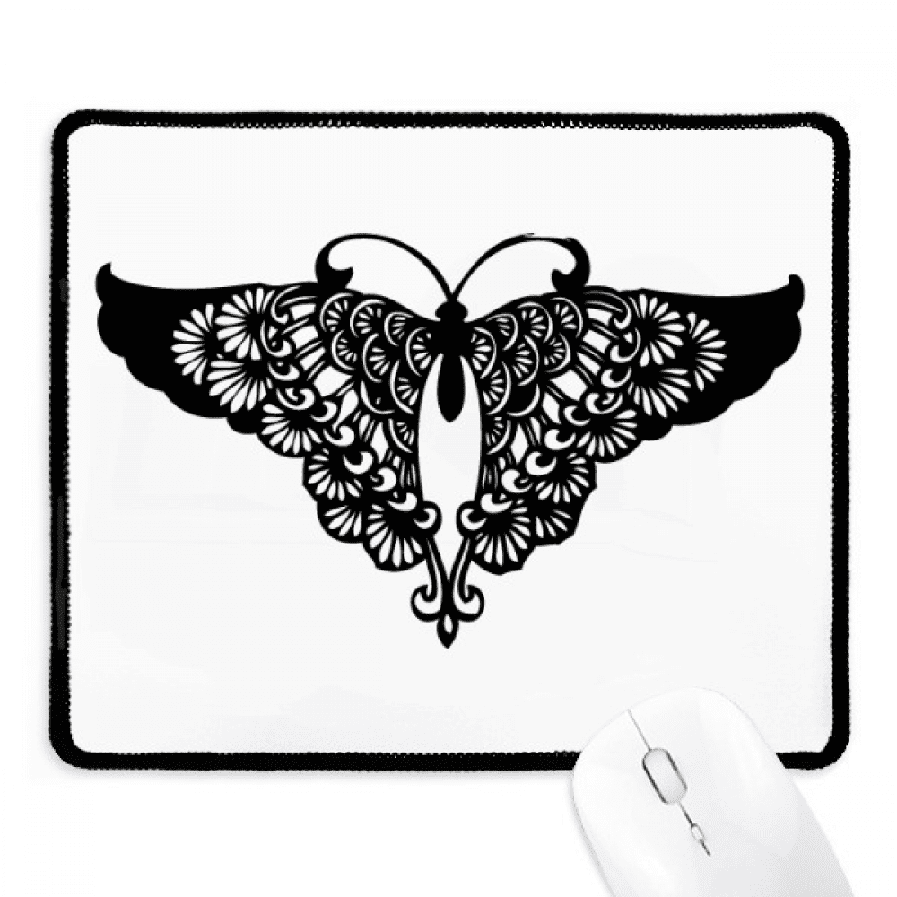 with Ruffle Wing Outline Mousepad Stitched Edge Mat Rubber Gang Pad ...