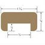 SeaTeak Straight Length Bulkhead Molding (3/4-Inch Track) - Walmart.com