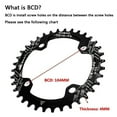 30-52T 104BCD Narrow Wide MTB Chainring, Single Speed Round Oval AL7075 CNC Mounrtain Bike Chain ...