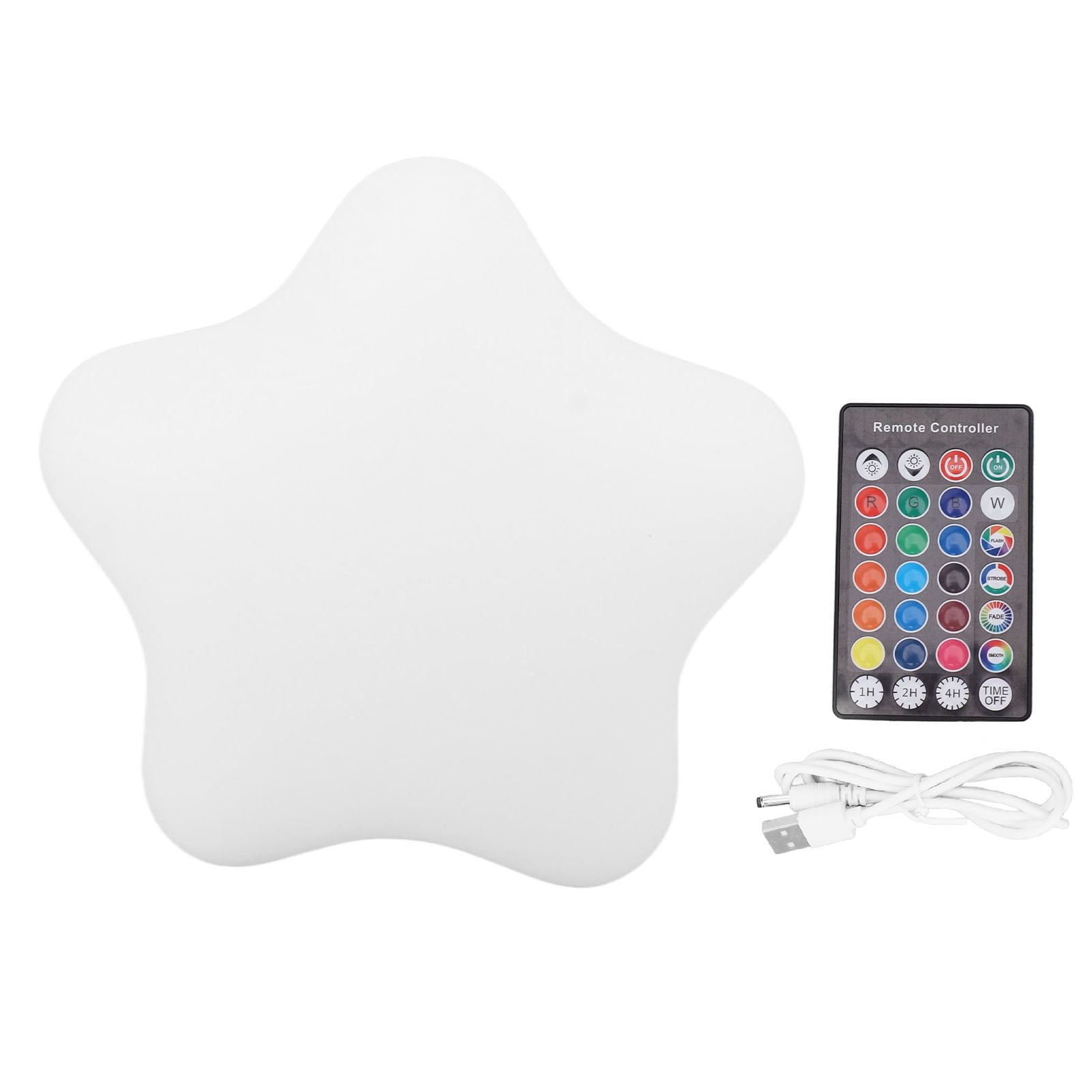 Luz LED en forma de estrella IP68 impermeable RGB luz nocturna que ...