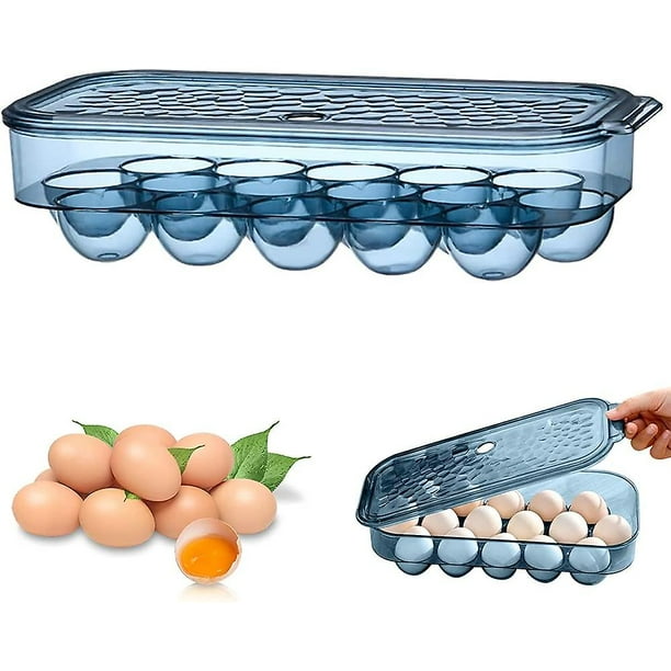 Plastic Egg Box Egg Storage Container, Bpa Free, Stackable Egg Fridge Storage With Lid - Walmart.ca
