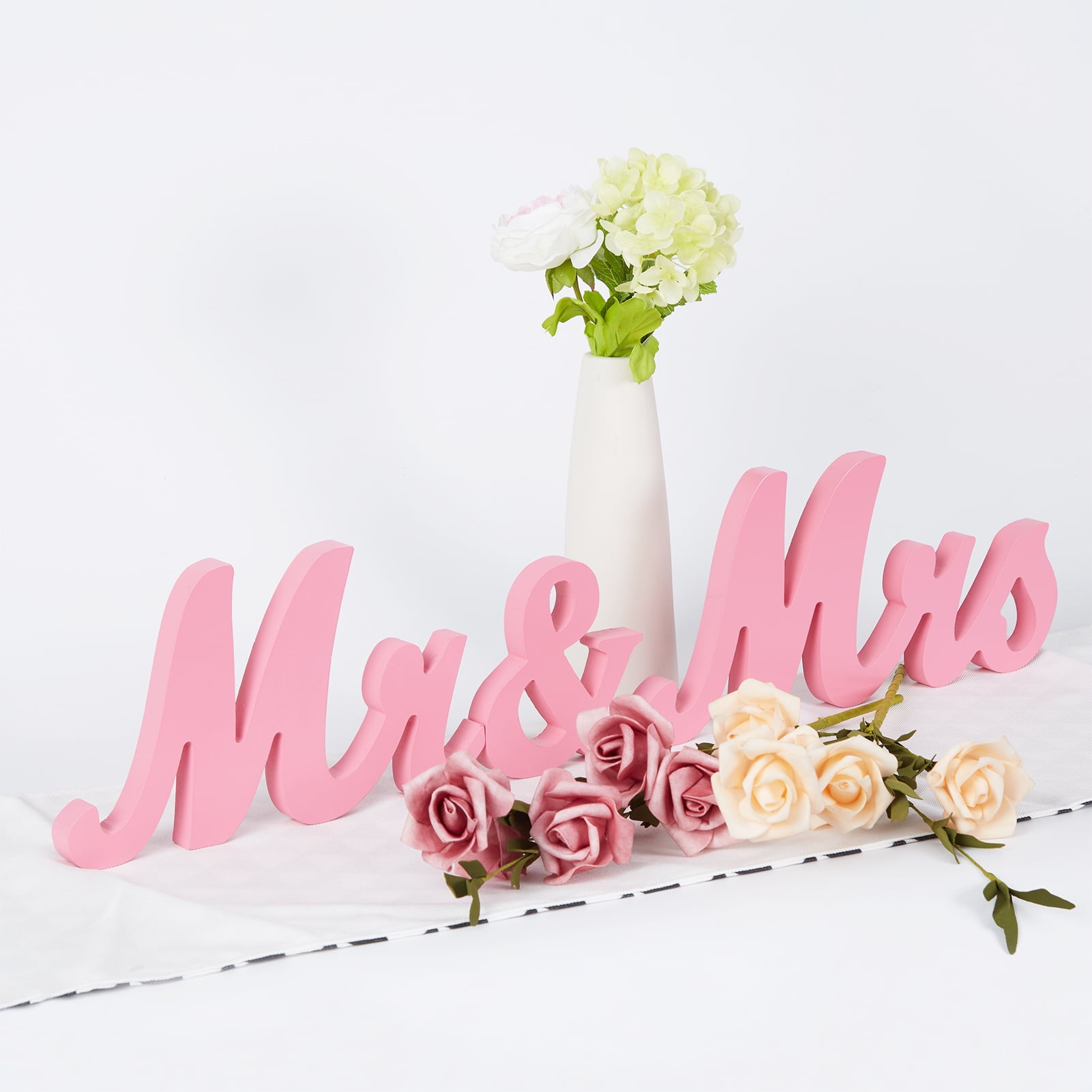 1 Set Wooden Mr And Mrs Letter Ornament Wedding Props Large Photography ...