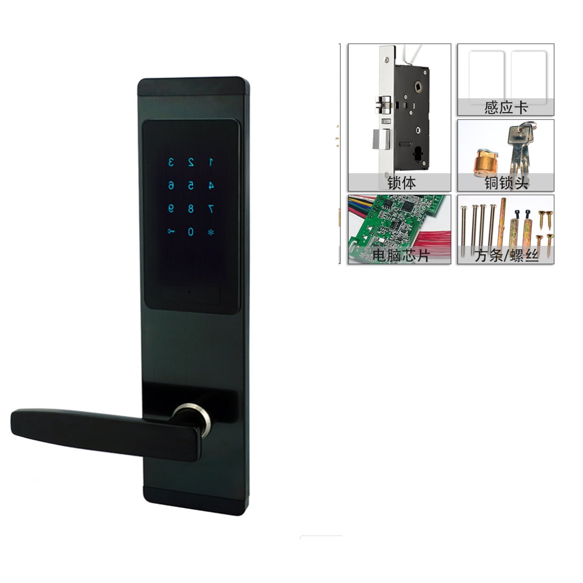 Digital Smart Electronic Code Door Lock Smart Card Keyless Lock ...