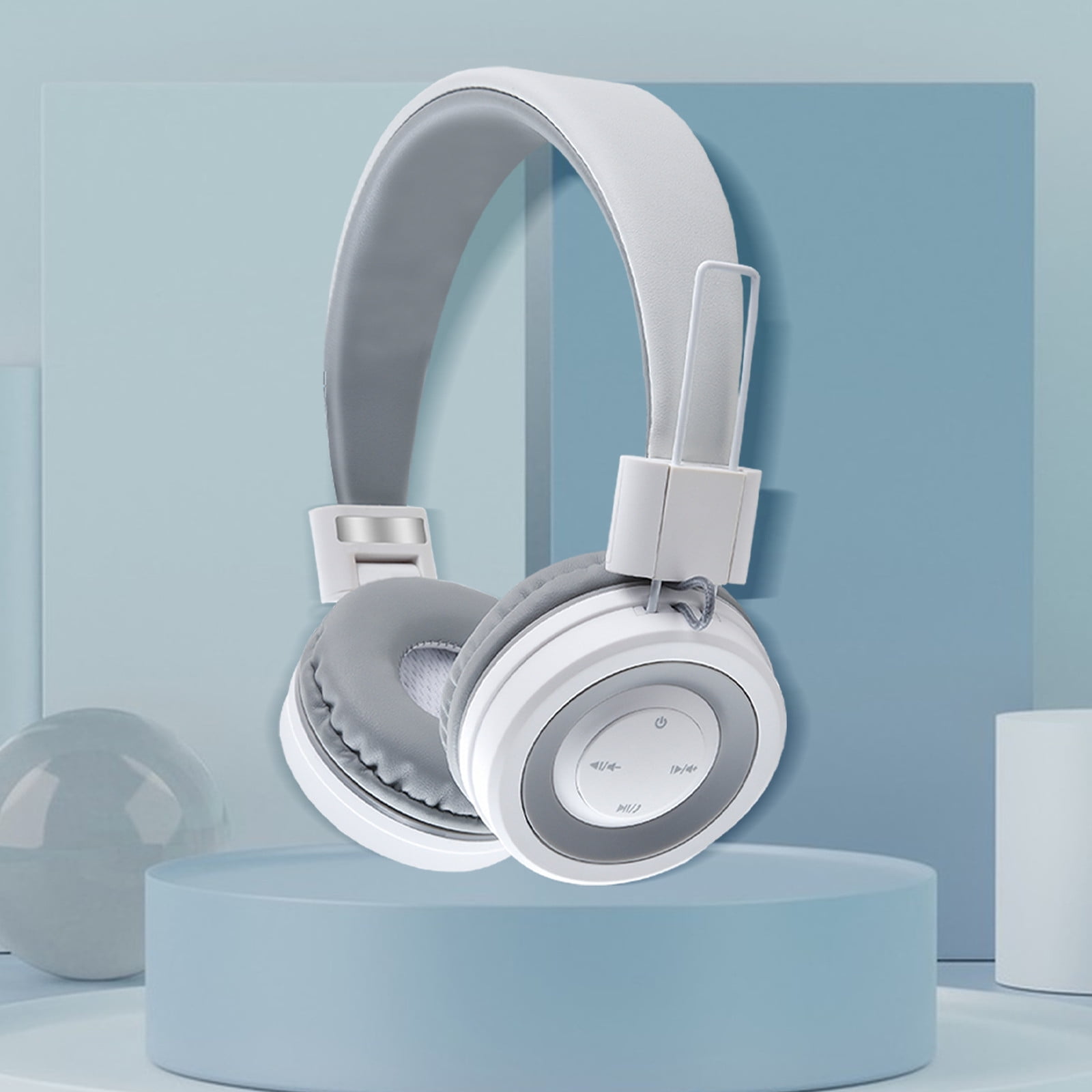 Bluetooth Headphones Over-Ear, Dual Mode Headset Wireless Heavy Bass ...