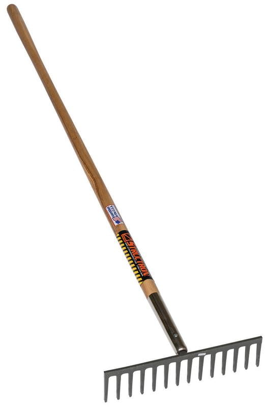 Seymour S550 Series 63124 Stone Rake, 4 in L Head, 16 in W Head, 14 ...