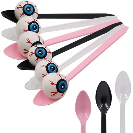 IGUOHAO 24 Packs Halloween Game Eyeball Spoon Relay Race IGUOHAO Set ...