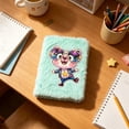 A5 Kawaii Plush Notebook, 5.9×8.46in Faux Fur Journal with Cute Pattern ...