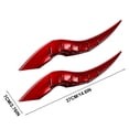 Car Roof Devil Horns Red Aggressive Styling Carbon Fiber Style Vehicle ...