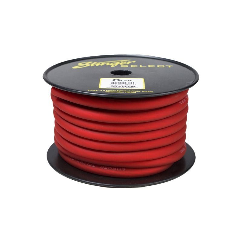 Stinger SSVLP0R - 1/0GA POWER WIRE - MATTE RED - 50ft. - Walmart.com