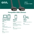 onn 6ft USB-C to USB-C Braided Charging Cable, USB-IF Certified, Fast ...