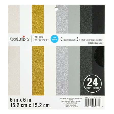 Recollections Christmas Double-Sided Paper, 12" x 12", 24 Pack ...