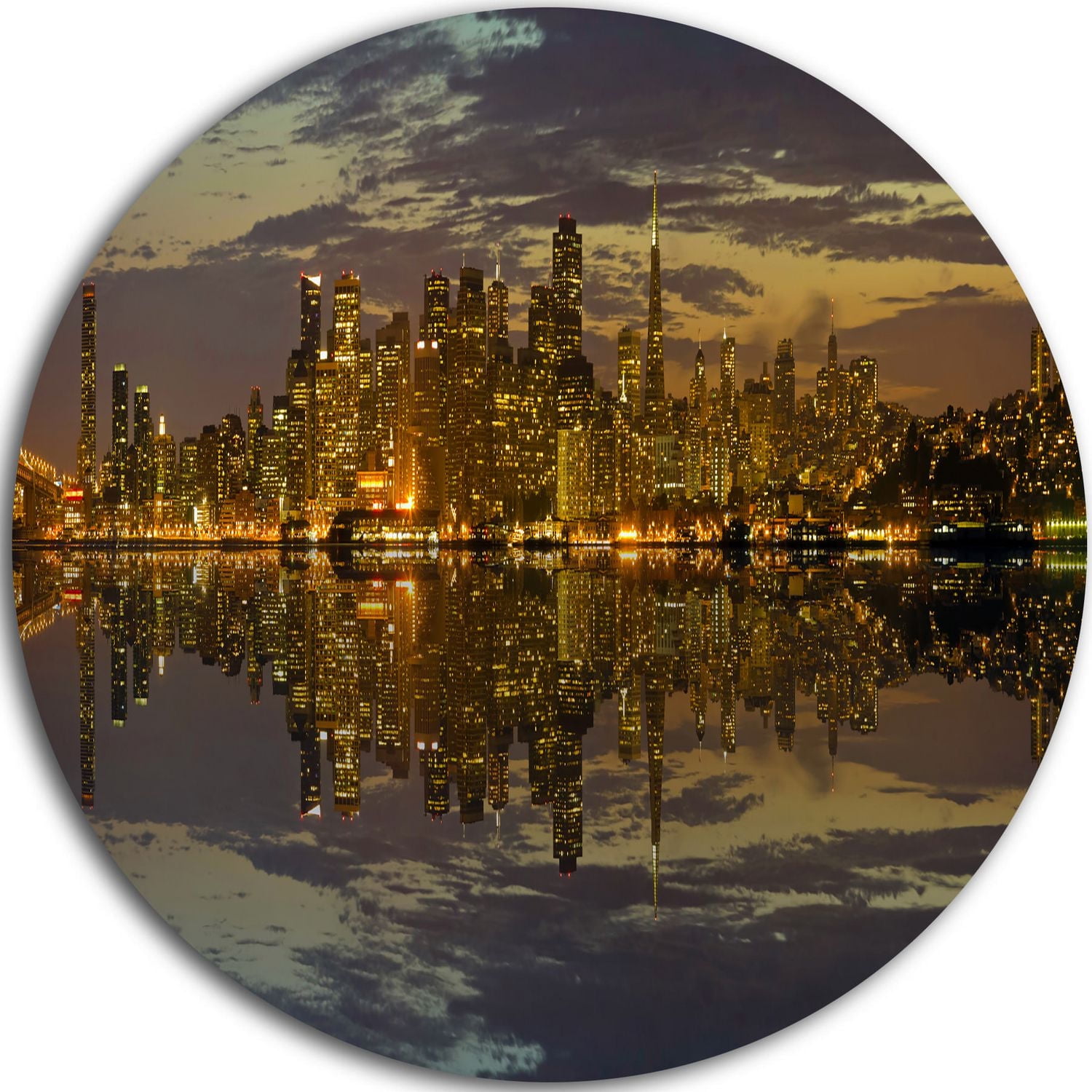 Click here for Designart Design Art San Francisco At Sunset Panor... prices