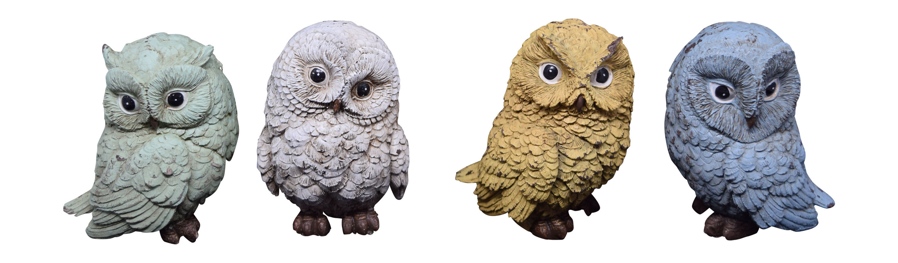 Set of 4 Spring Pastel Owls - Walmart.com