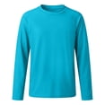 Baby Boy Swimsuit Size 9-10Y Kids Solid Long Sleeve Raglan Sleeve Swim ...