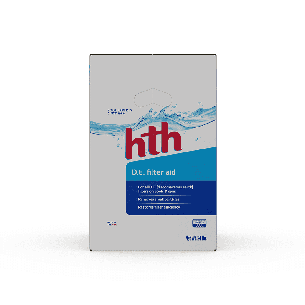 hth® D.E. Filter Aid for Swimming Pools, 24 lbs