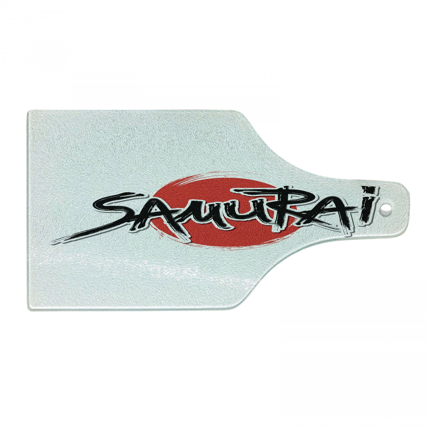 Japanese Cutting Board, Samurai Lettering over Sun Emperor Man Power ...