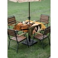 African Women Square Outdoor Tablecloth with Umbrella Hole Black Women ...